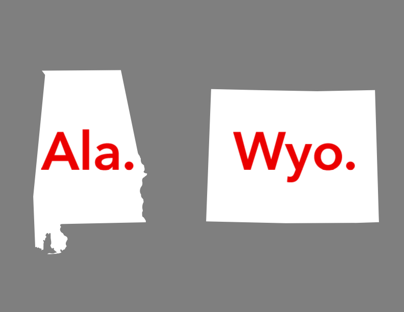 Former State Abbreviations – Onward American