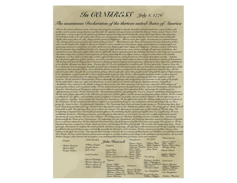 The Declaration – Onward American